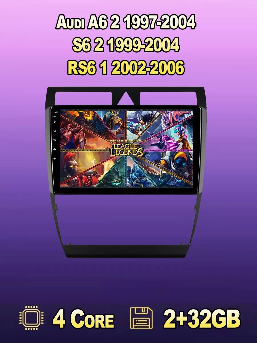 Автомагнитола TS7 Audi A6 S6 RS6 1997-2006 2/32Gb, Bluetooth, FM/AM, GPS