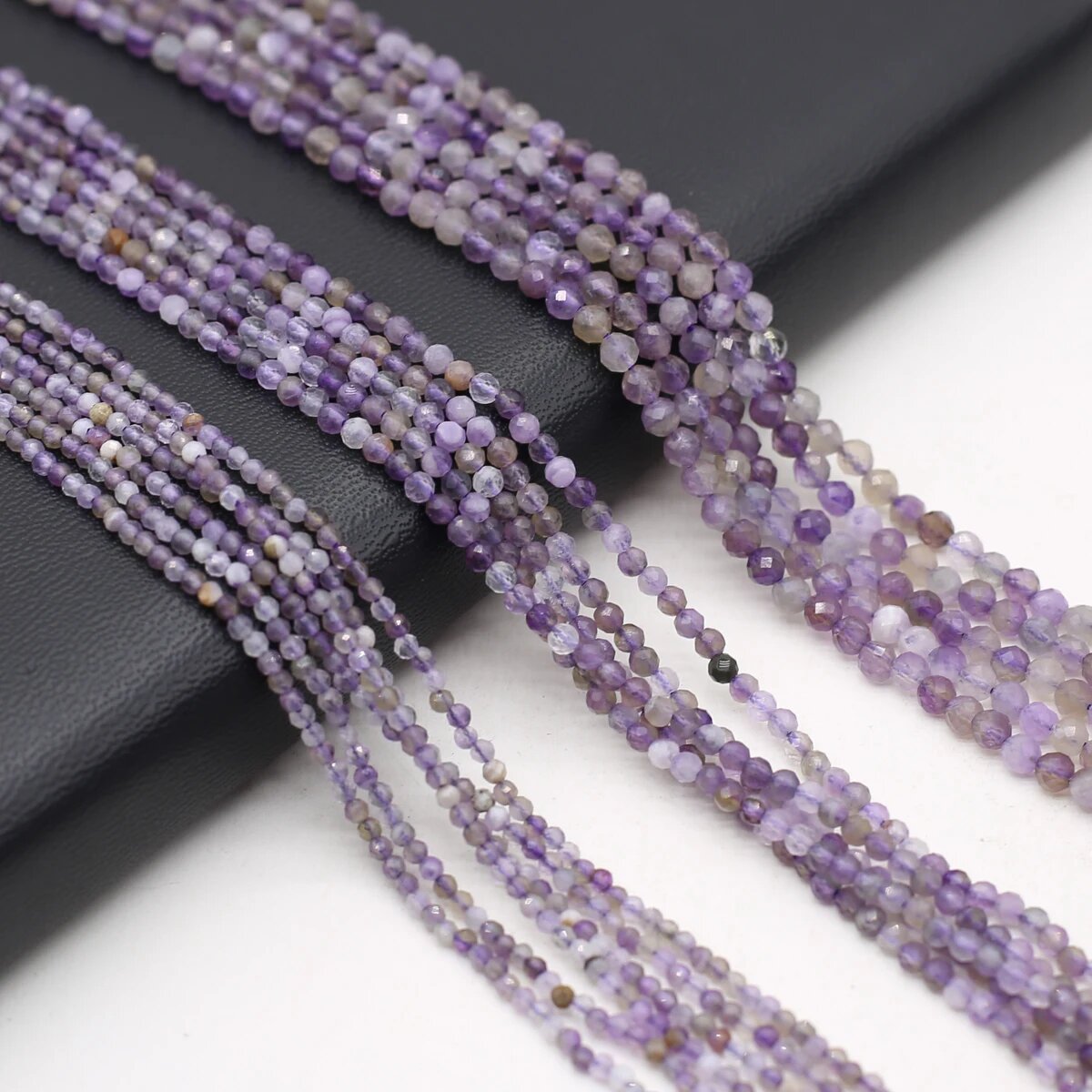 Бусины аметист, граненая бусина 2 мм, Amethyst