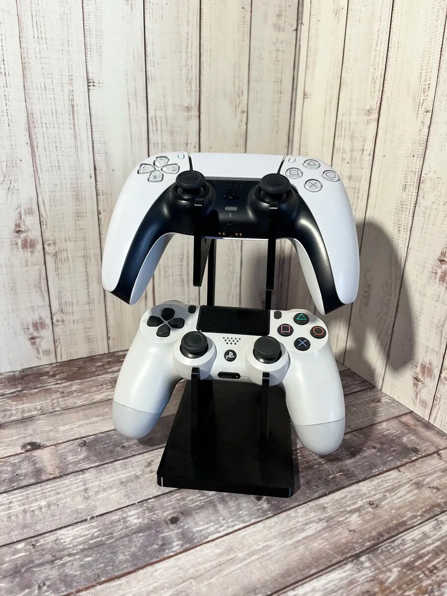 Подставка для 2-х геймпадов PS5/4/XBOX черный