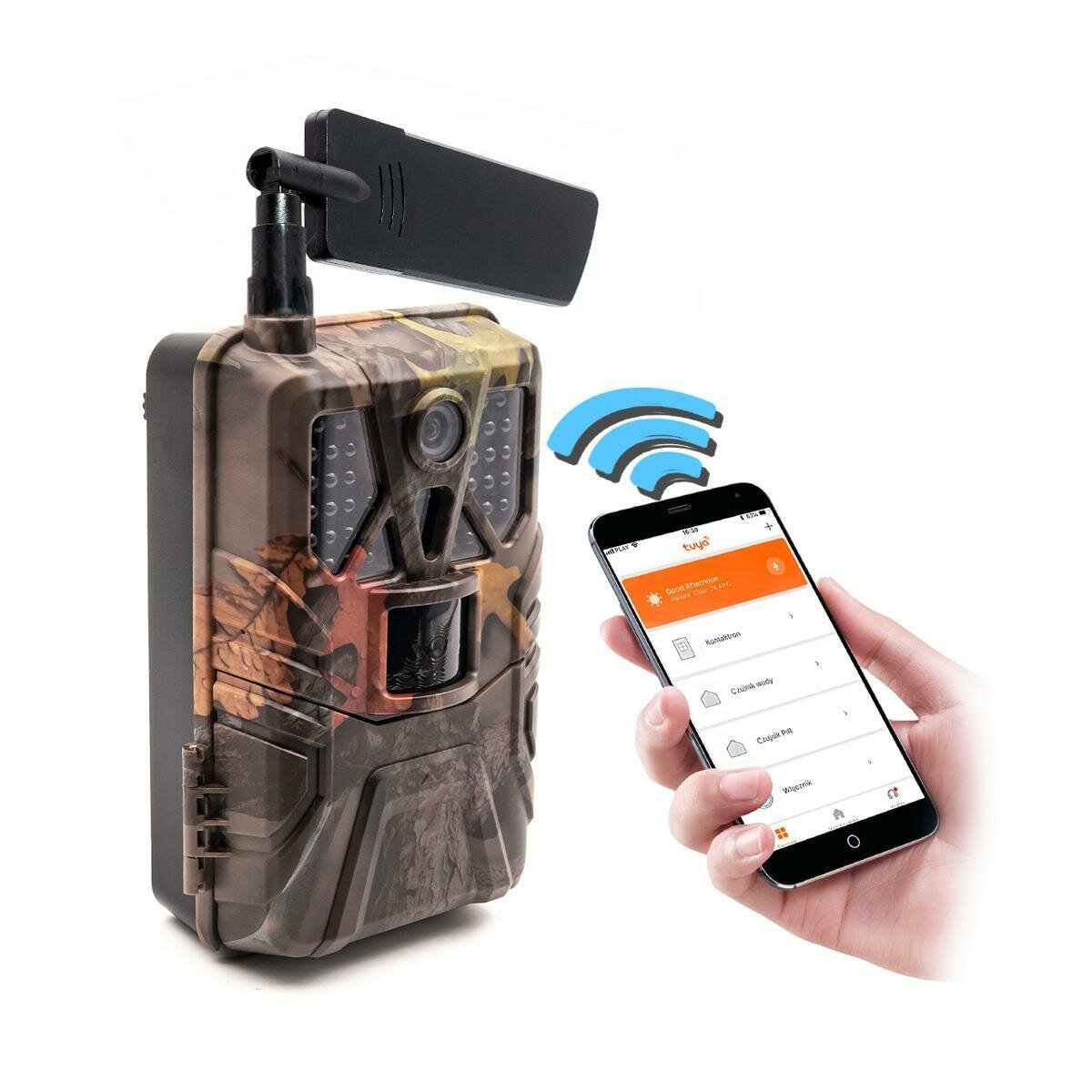 Уличная 4К/4G фотоловушка Филин Pro-4K-TUYA HC910 (Orig) (K5950RU) для охоты с приложением TUYA, невидимой ночной ИК подсветкой и записью в облако. 4