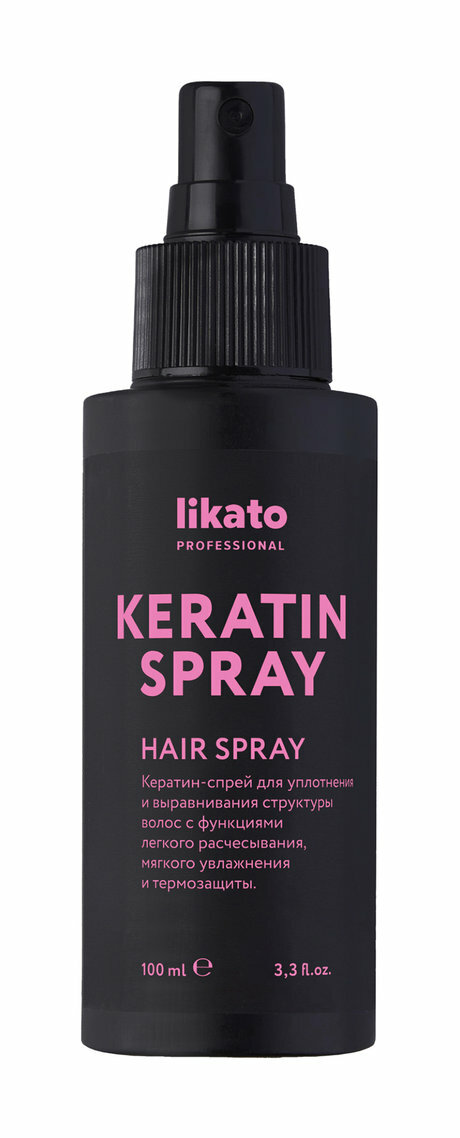 Likato Professional Keraless Keratin Hair Spray Термозащитный спрей для облегчения расчесывания волос с кератином 100мл