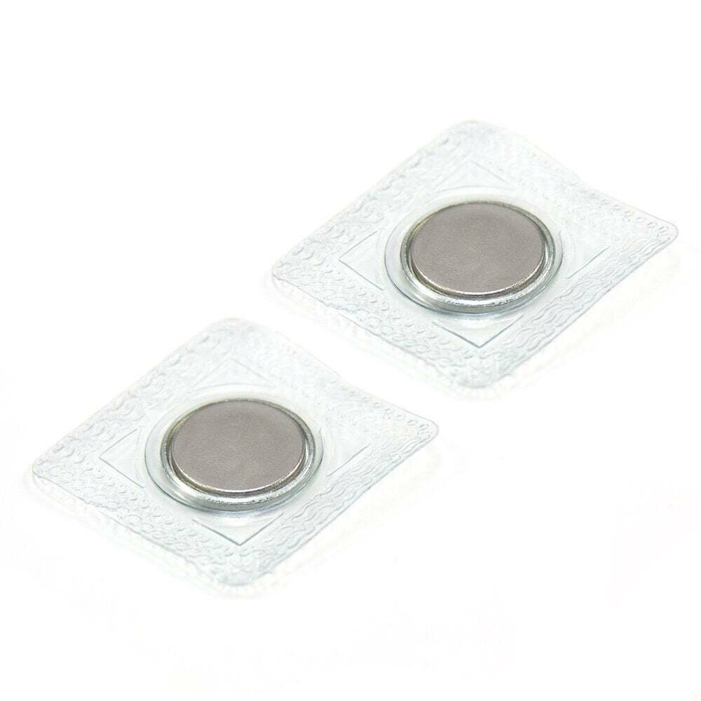 Магнит пришивной в пленке (потайной), магнитная пуговица диаметром 17 мм, пленка 33-33 мм, 10 пар