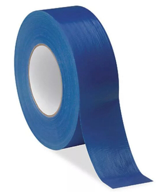 Клейкая армированная монтажная лента (синяя)