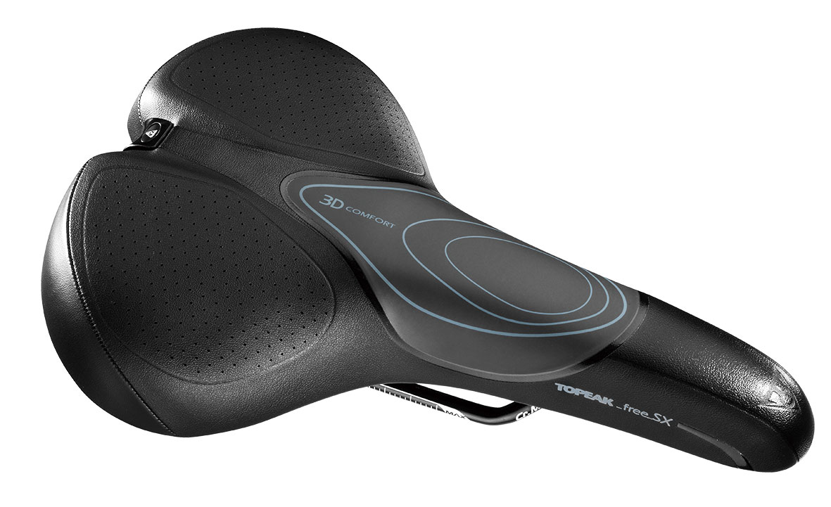 Седло велосипедное Topeak Free SX, 3D Comfort, Black