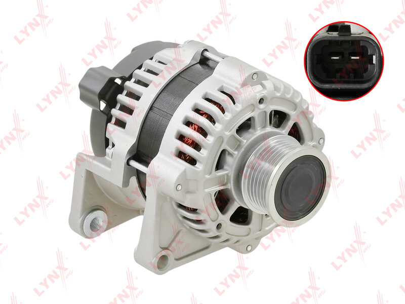 Генератор LYNXauto EA-1202. Для CHEVROLET Шевролет Cobalt(Кобальт) 1.5 13> (100A)