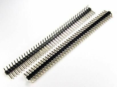 PLS2-20R, Вилка штыревая 2мм 1х20pin , угловая / 7 штук