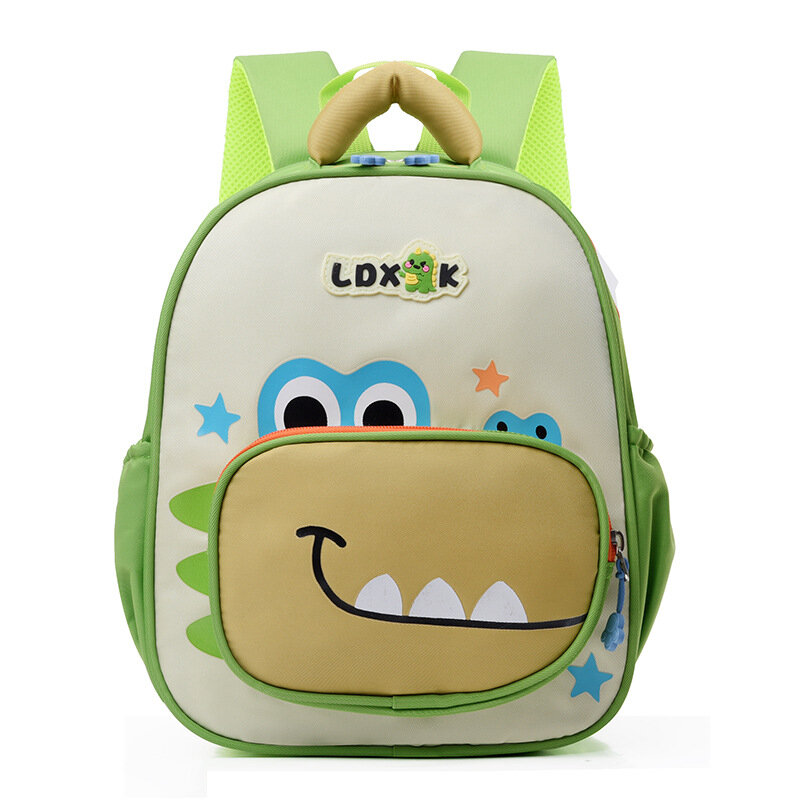 Рюкзак "Кролик и динозавр", для детского сада, зеленый