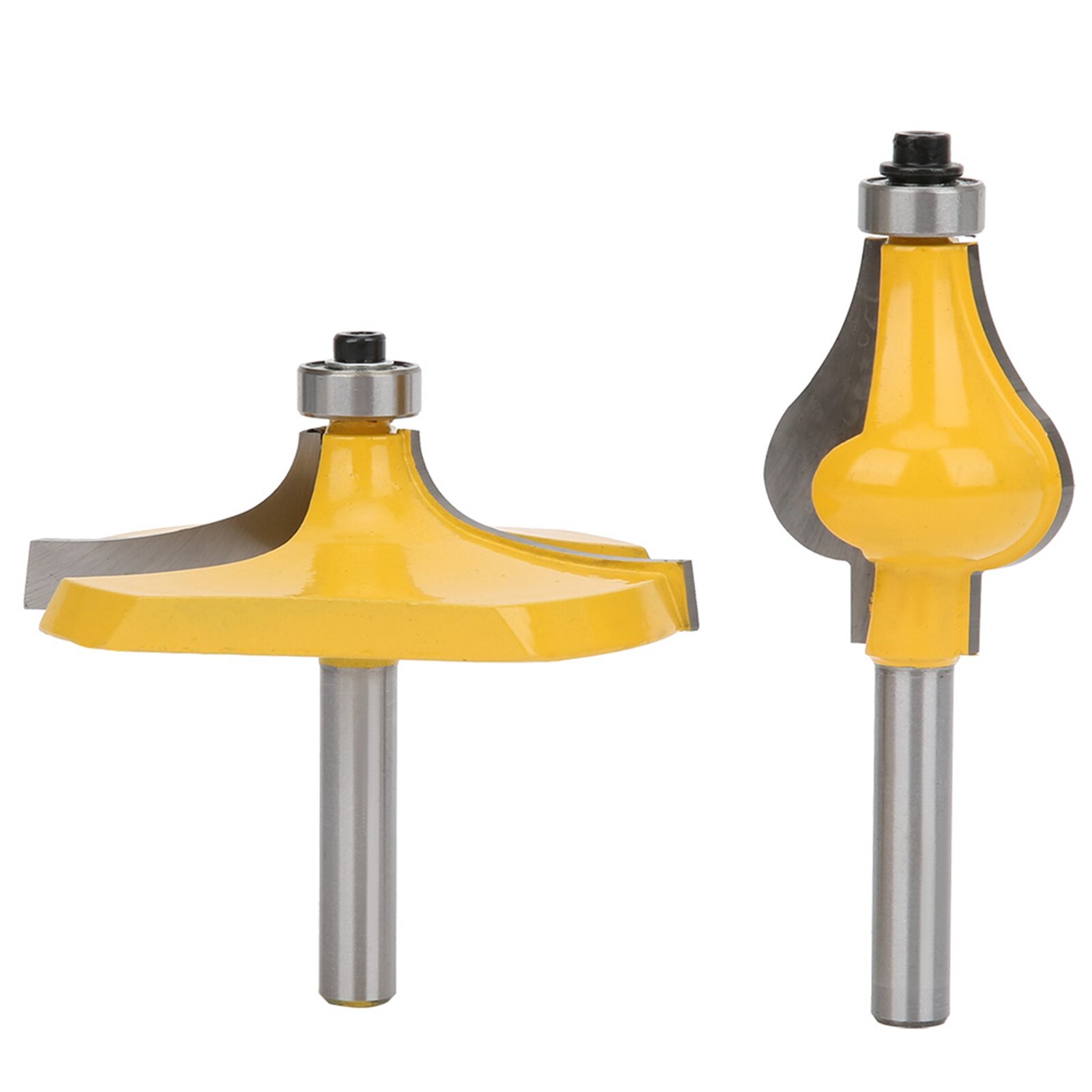 Набор фрез для подлокотников и поручней с хвостовиком 8 мм и подшипником, инструменты для точной обработки кромок и резьбы по дереву.