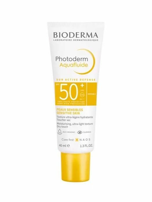 Биодерма Фотодерм Bioderma Photoderm Солнцезащитный Аквафлюид SPF50+ 40 мл