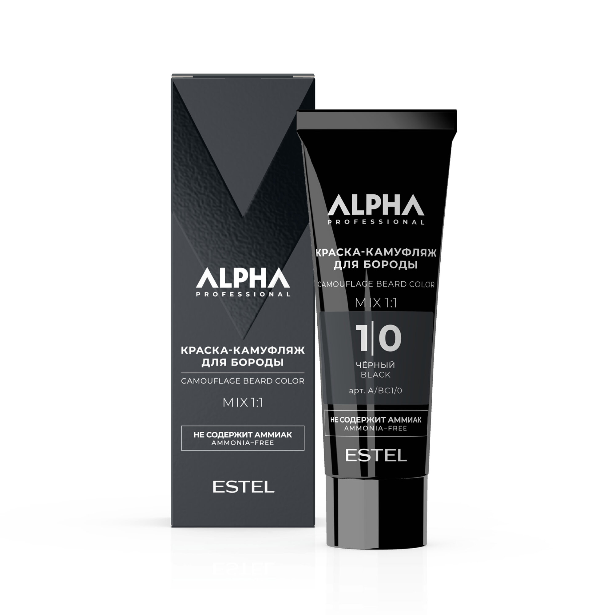 1/0 Краска-камуфляж для бороды ESTEL ALPHA PRO 1/0, 40 мл