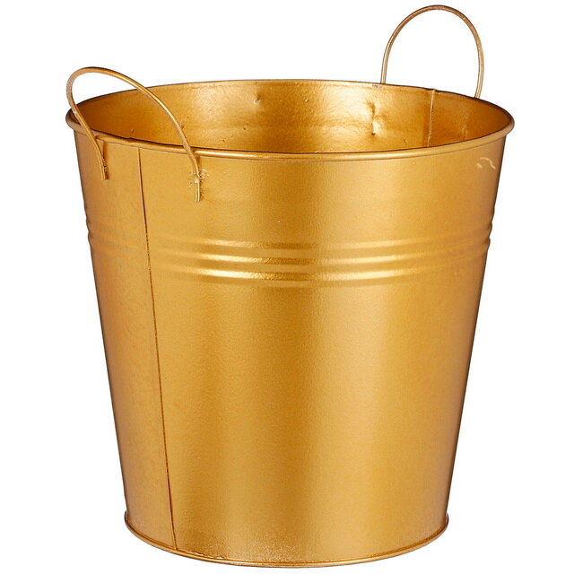 Металлическое кашпо Joey 22 см золотое, Edelman, 1117478-1