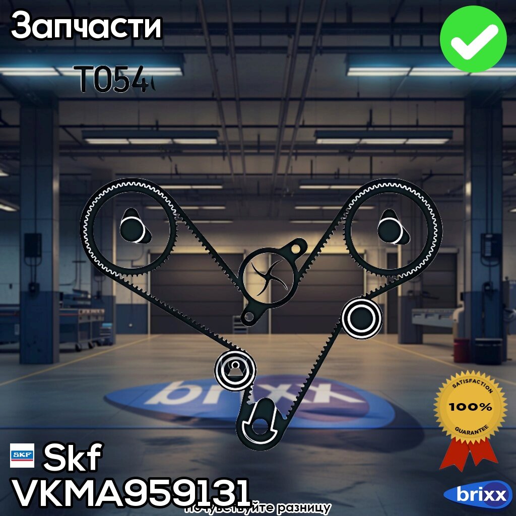 Комплект Ремня Грм (Ремень + 3 Ролика) Mitsubishi Galant/Pajero, Hyundai Terracan/Xg, Kia Sorento 2.5-3.8 90-> | + Гарантия. .