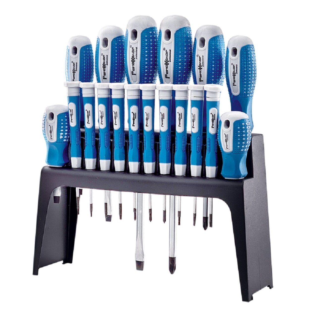 REMOCOLOR CrV набор отверток, 18 предметов на пластиковую полку, набор инструментов