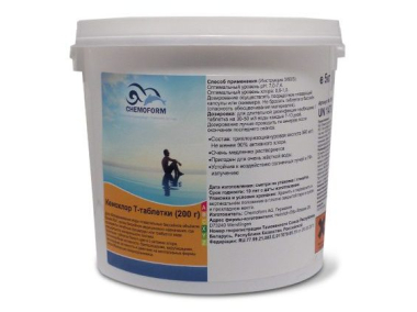 Средство для дезинфекции воды Chemoform Кемохлор Т 25 кг табл. 200 г 0505025