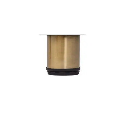 Ножка для мебели круглая ⌀50 мм высота 80 мм сталь цвет бронза