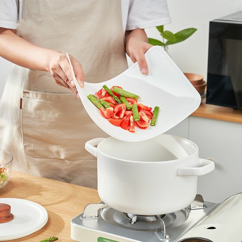 Утолщенная пластиковая разделочная доска, тонкая и гибкая кухонная утварь