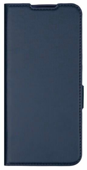 Чехол книжка для Infinix Hot 40 / Hot 40 Pro синий, карман для карт, с подставкой / Чехол книжка на Инфиникс Хот 40 / Хот 40 Про синяя, картхолдер, с подставкой