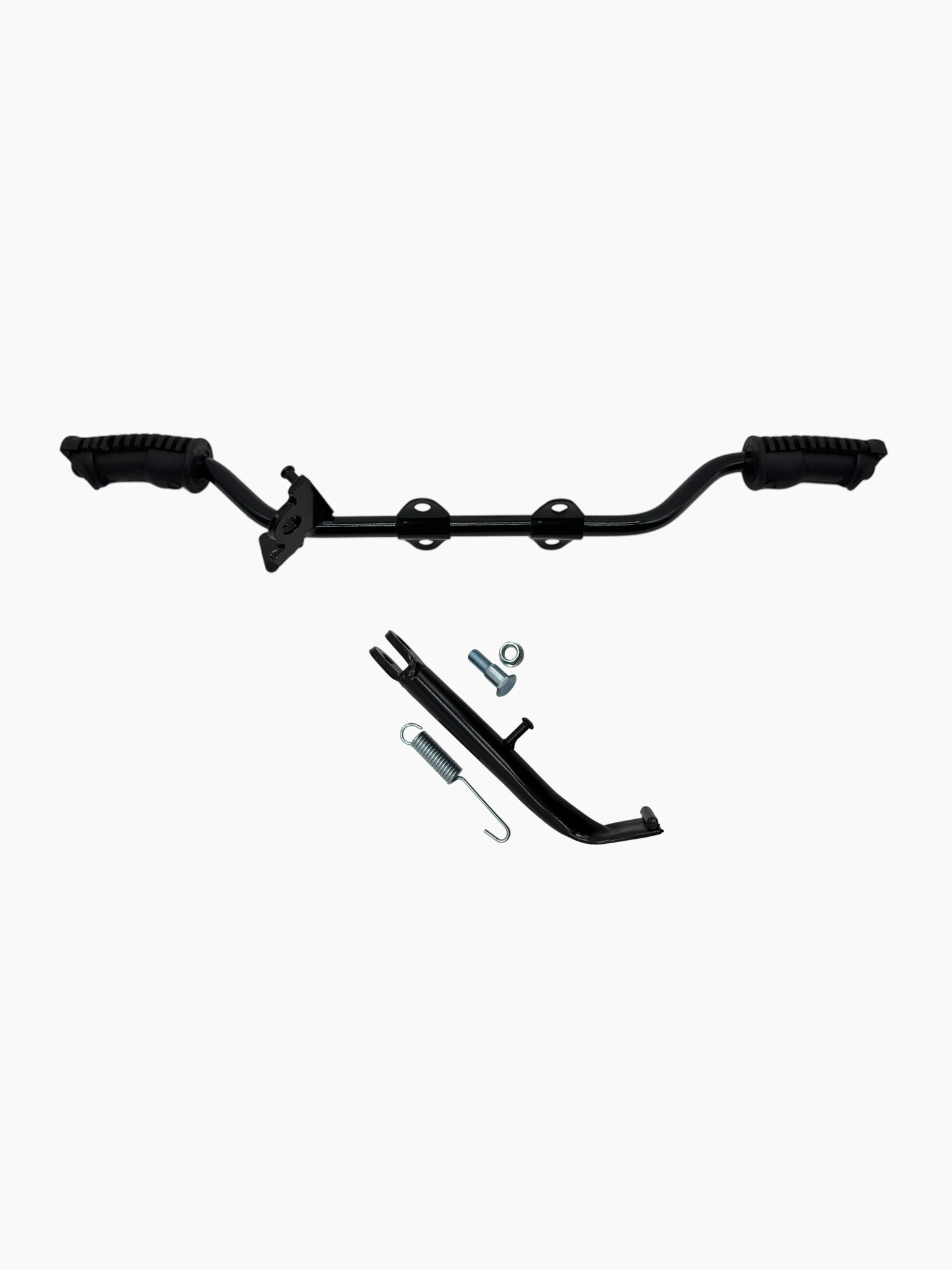 Подножка водительская, боковая на мопед Альфа, Дельта, ACTIV, IROKEZ (в сборе)