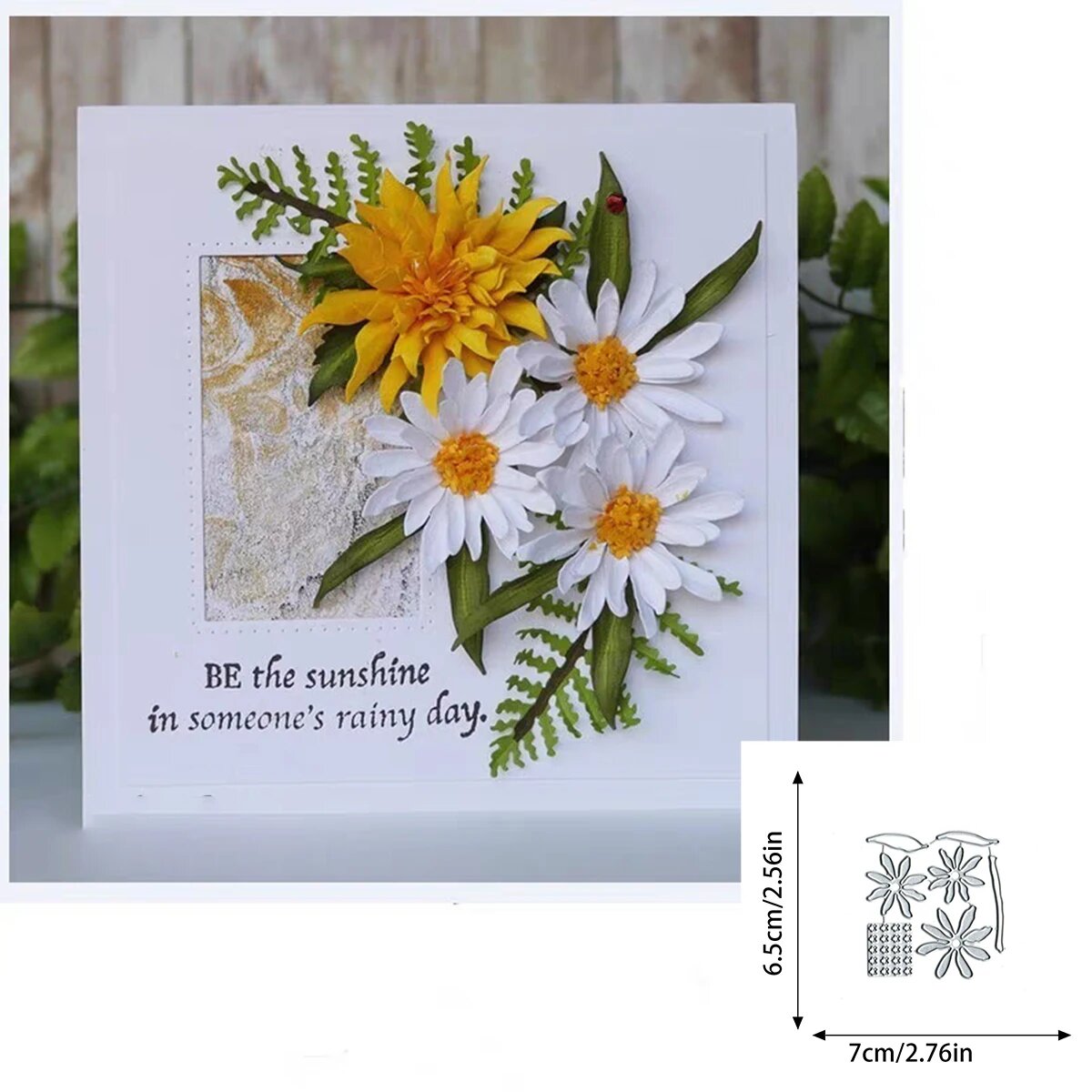 Металлическая пресс-форма для скрапбукинга "Много маленьких цветов" 231257