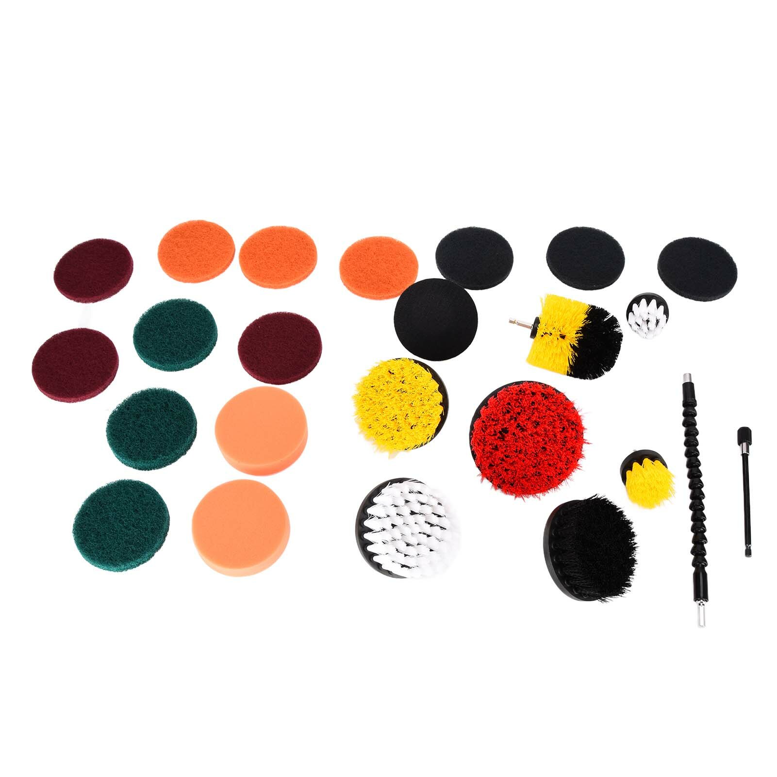 24 шт. Моющие щетки для дрели, пластик ПП, насадка для уборки в ванной