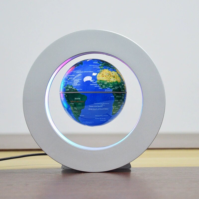 Левитирующий глобус с подсветкой – магнитный, креативный подарок на выпускной