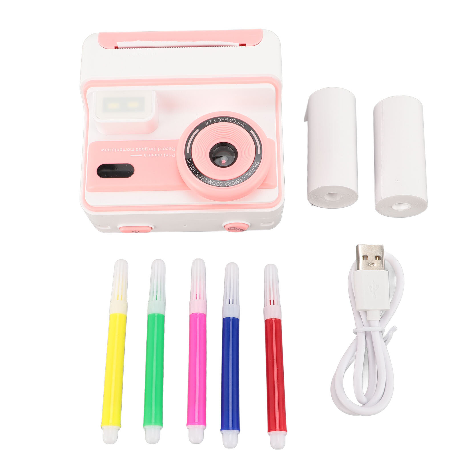 Печать камера 1080p HD 48MP Dual Lens 2,4 дюйма IPS Экранная фото видеокамера 16x цифровой флэш -флэш -флэш