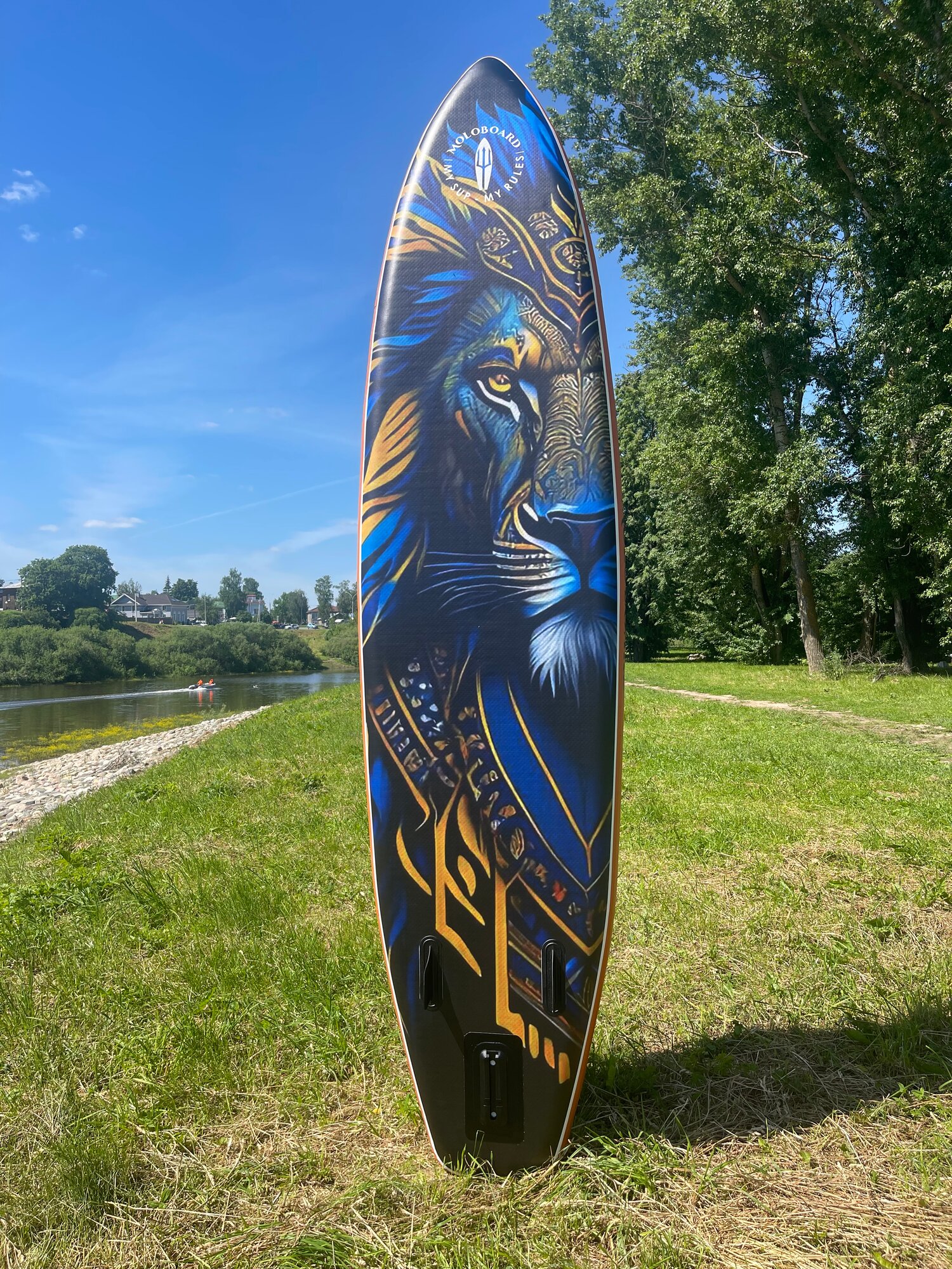 Сап-борд Moloboard, двухслойный, ЛЕВ 017 с полной комплектацией, длина 335 см