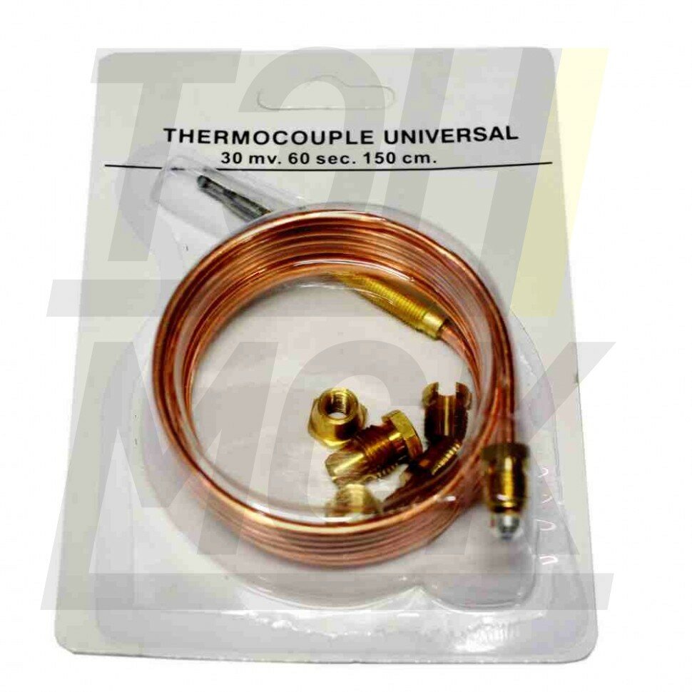 Термопара для газовых плит, духовок, котлов и колонок Gefest, Мечта, Indesit, Нева универсальная 150см, w002