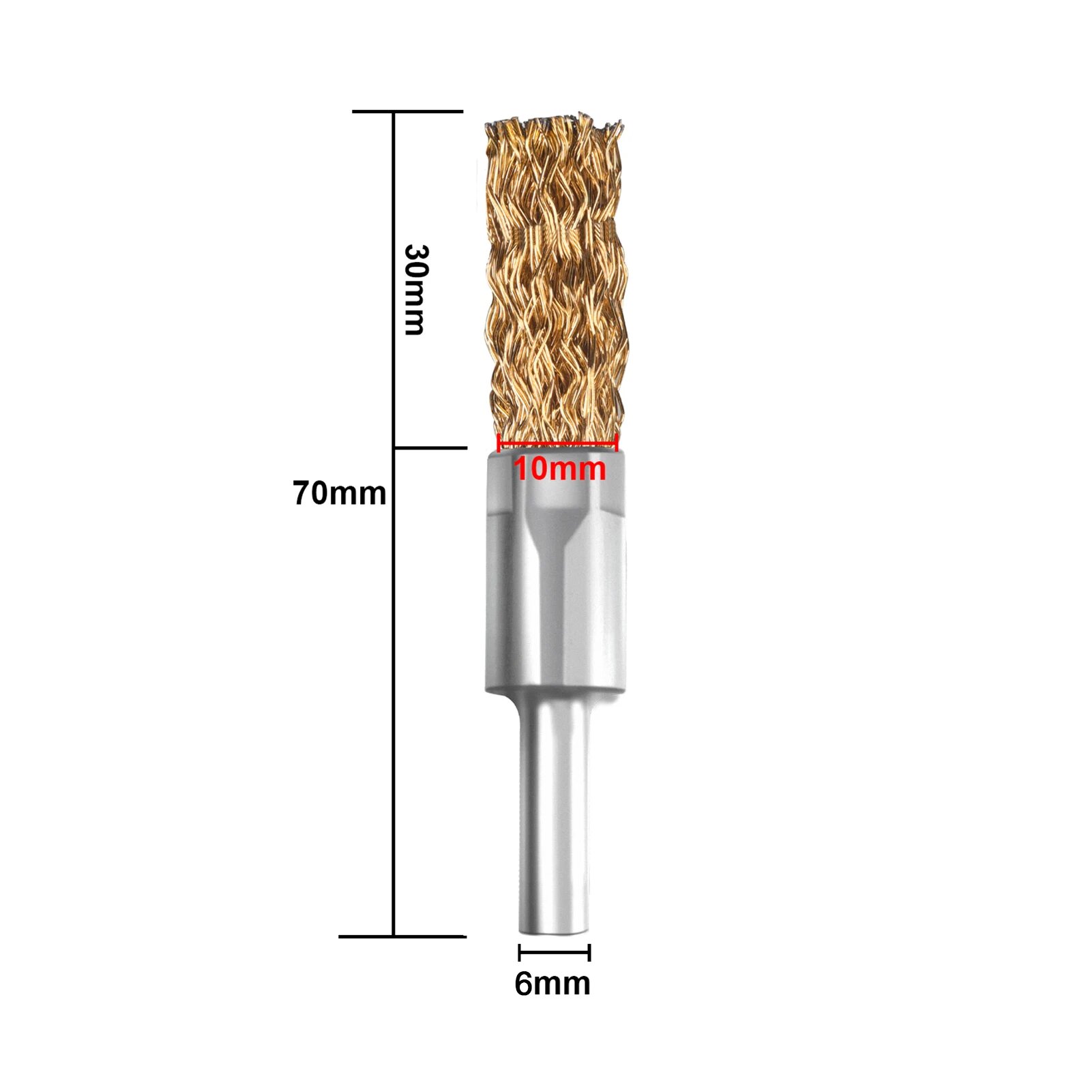 Медная проволочная щетка для дрели Diameter 10mm
