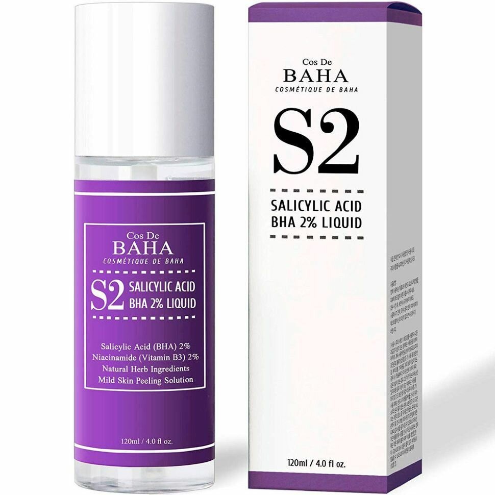 Cos De BAHA Salicylic Acid BHA 2% Liquid (S2) тонер для проблемной кожи с салициловой кислотой (120мл.)