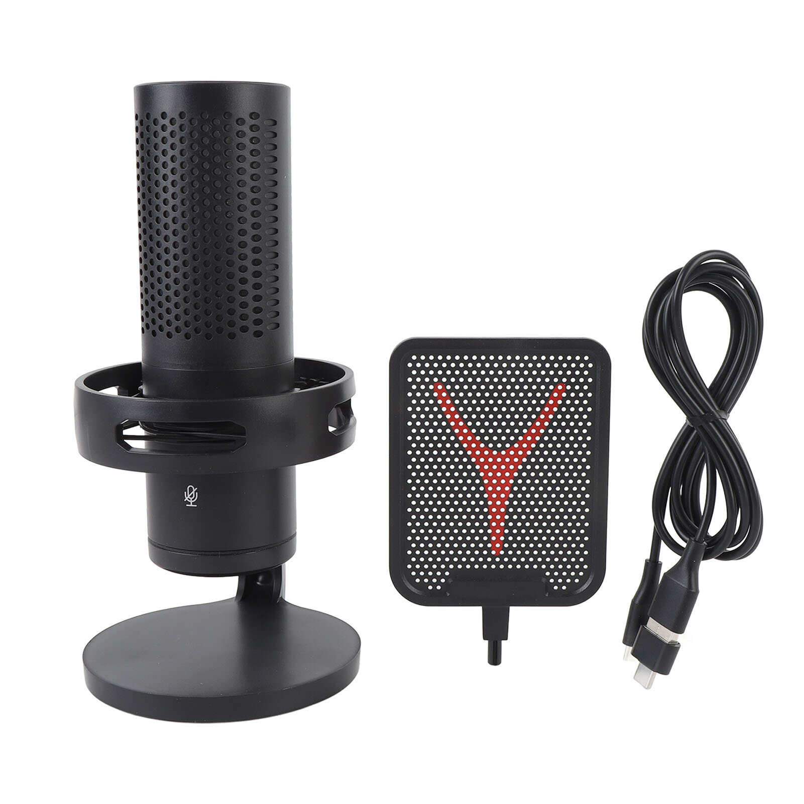 Игровой микрофон RGB эффект прозрачный звук качество звука USB Condenser PC микрофон для ноутбука планшет