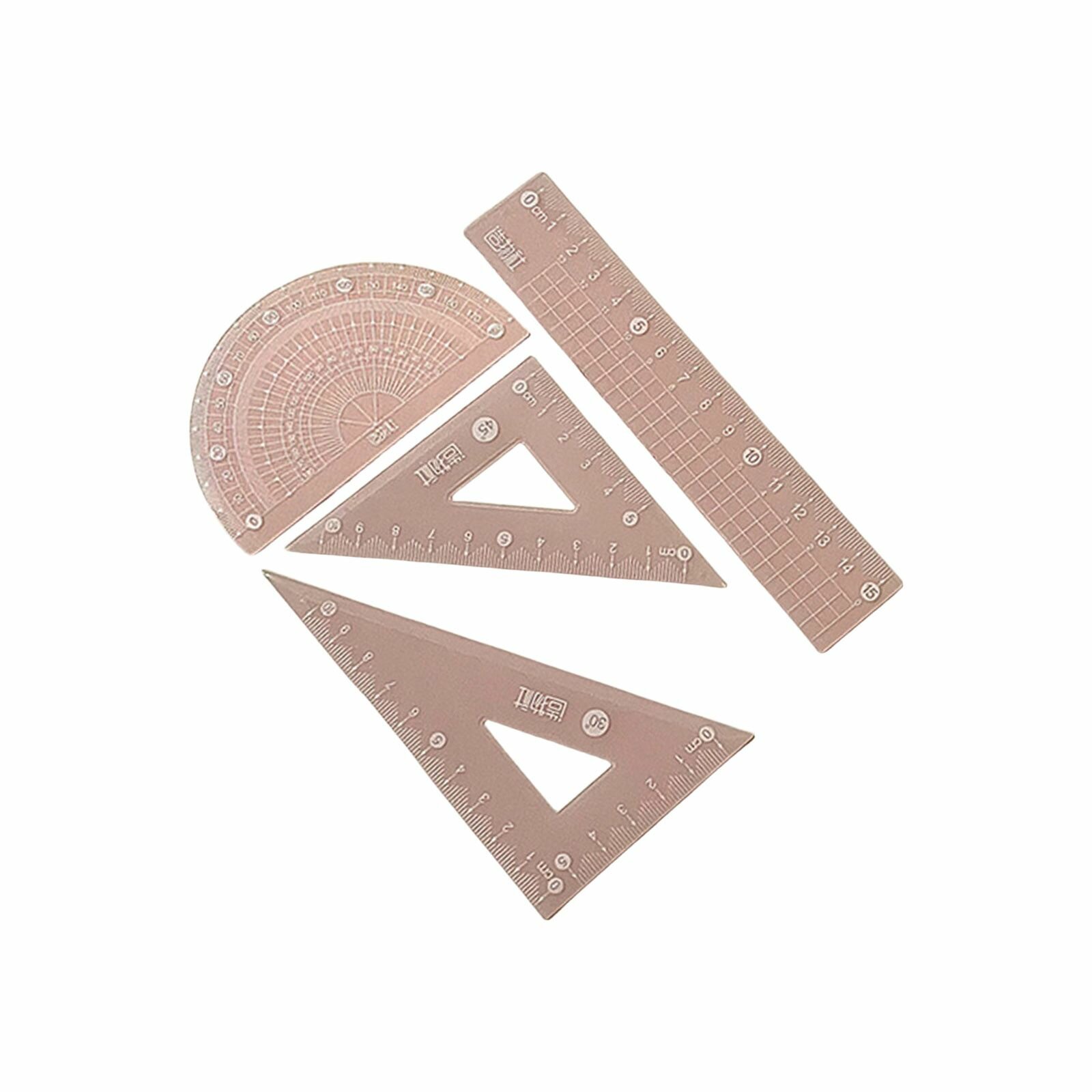 Линейка угольник транспортир пластиковый набор для черчения и геометрии