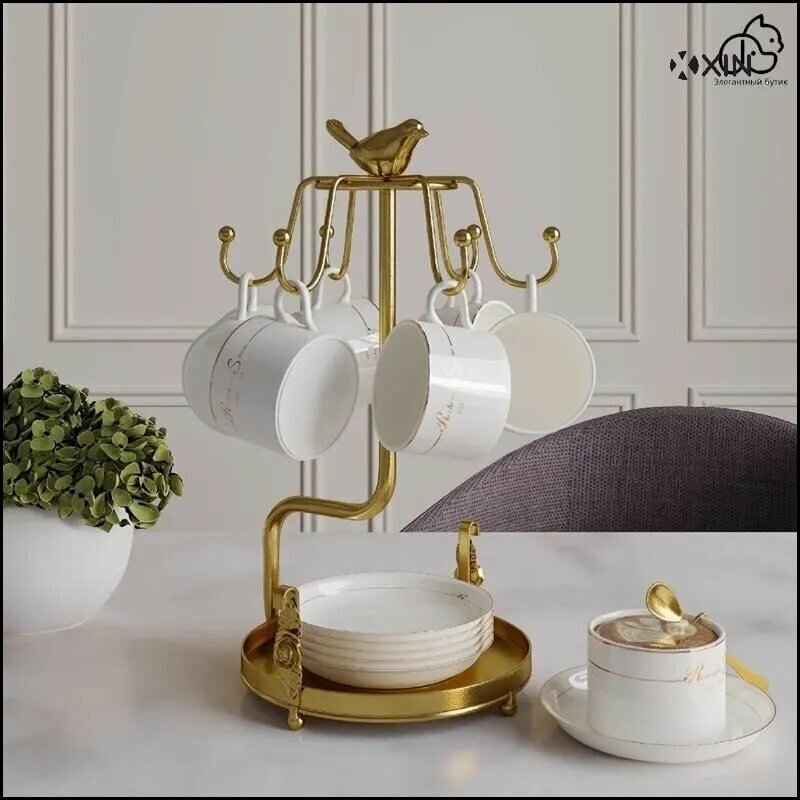 Держатель кухонный для кружек, для кухонной утвари, 22 см х 22 см х 35 см, 1 шт, Anderlen