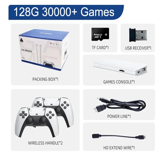 M15 Game Stick Pro Mini TV Консоль 128ГБ 30000 игр