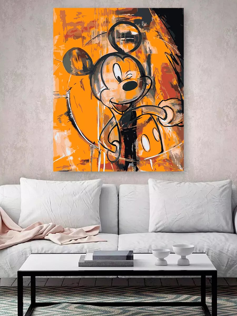 Картина по номерам Микки Маус
