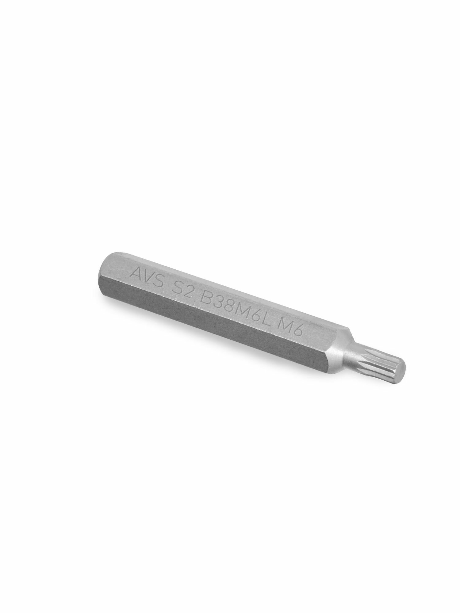 Вставка 3/8" SPLINE M6, длина 75 мм, сталь S2, AVS (арт. A85986S)