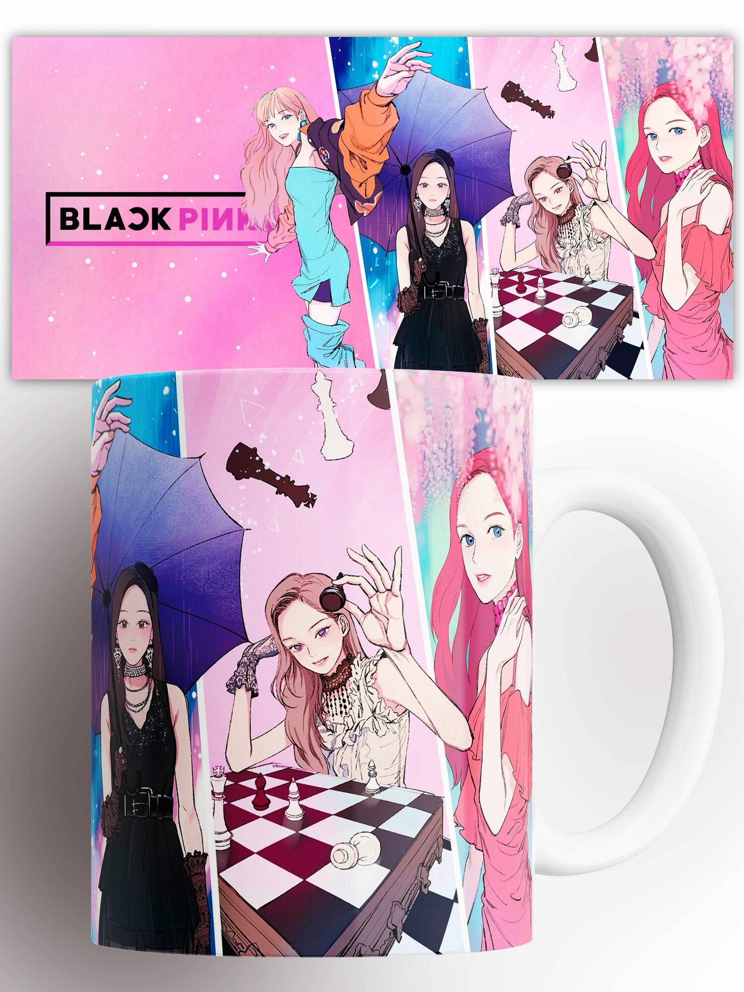 Кружка Блэкпинк К-ПОП Black Pink K-POP 330 мл