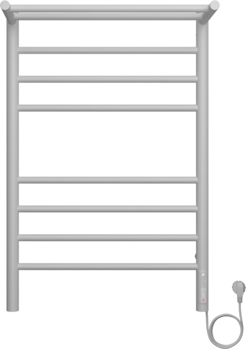 Полотенцесушитель электрический Terminus Аврора П8 500х800, с полкой, белый матовый