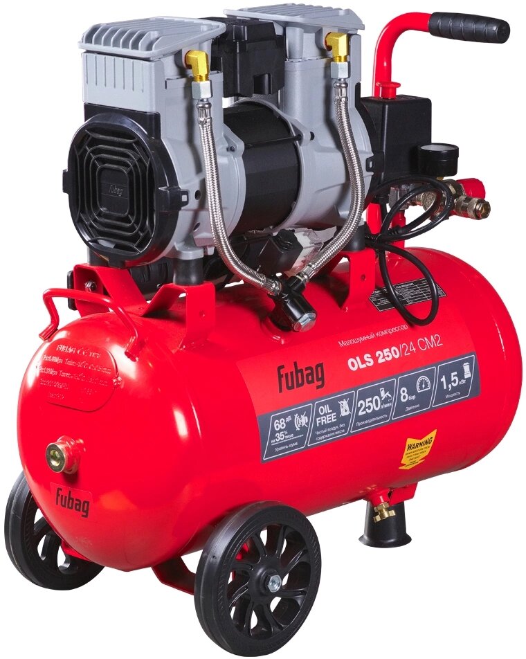 Компрессор поршневой Fubag OLS 250/24 CM2 безмасляный 250л/м
