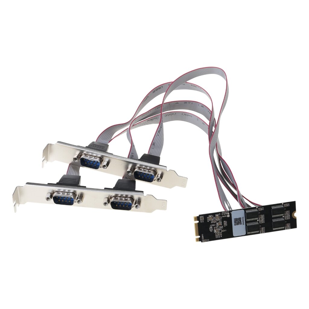 M.2 M-Key для подключения к 4 последовательным портам RS232 M-Key Adapter Плата расширения DB9