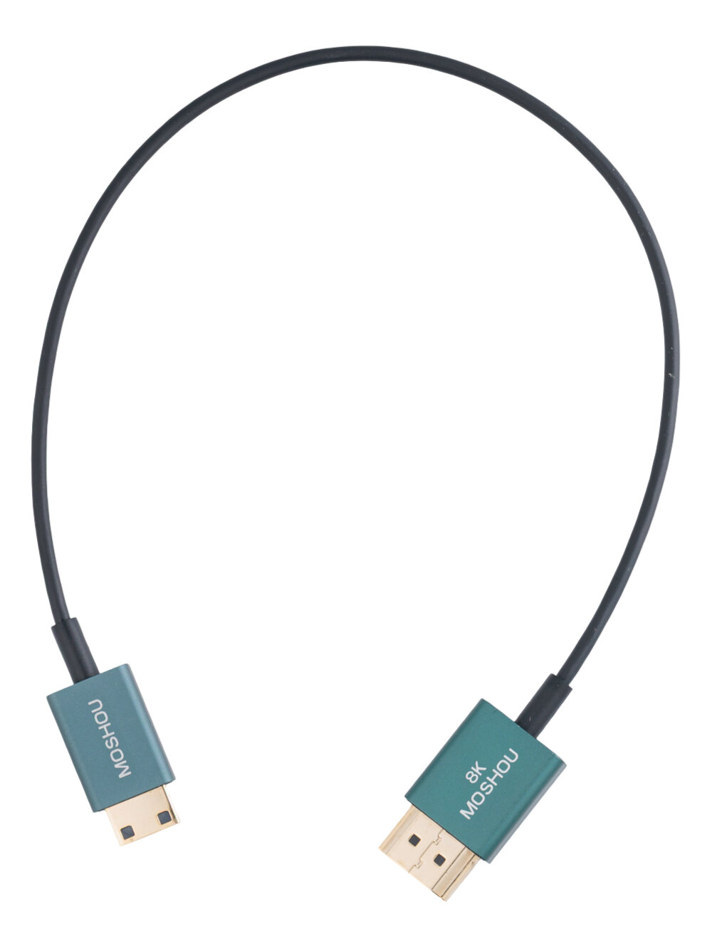 Кабель Moshou Mini HDMI - HDMI (A-C) 2.1 8K, тонкий, длина 0,25м