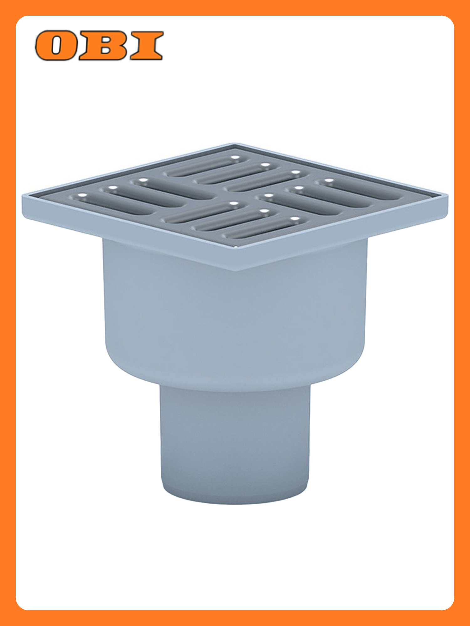 Трап для душа АНИ Пласт ТА5202, полипропилен, нержавеющая сталь, серый, 100x102 см