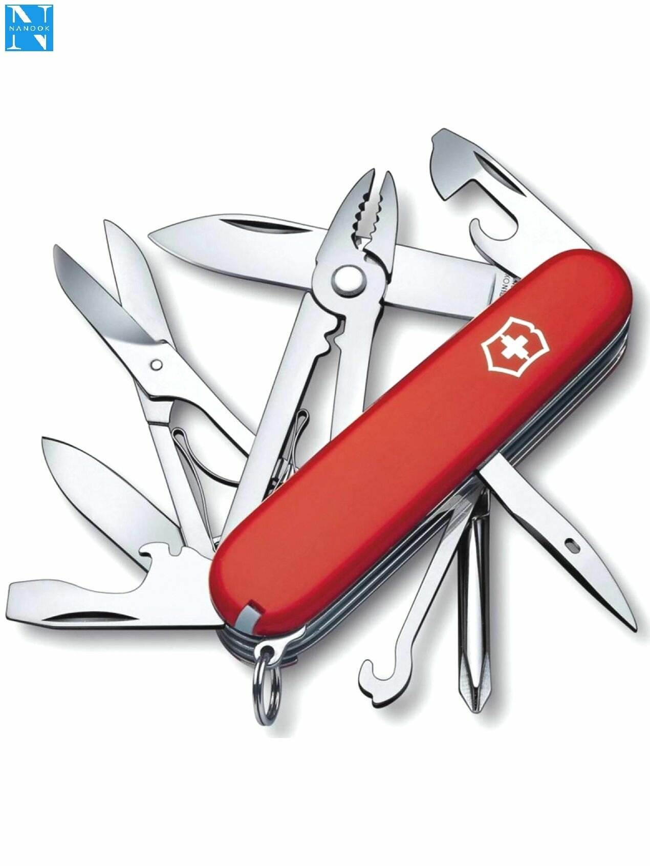 Нож перочинный VICTORINOX Deluxe tinker 1.4723, 91 мм, 17 функций, красный