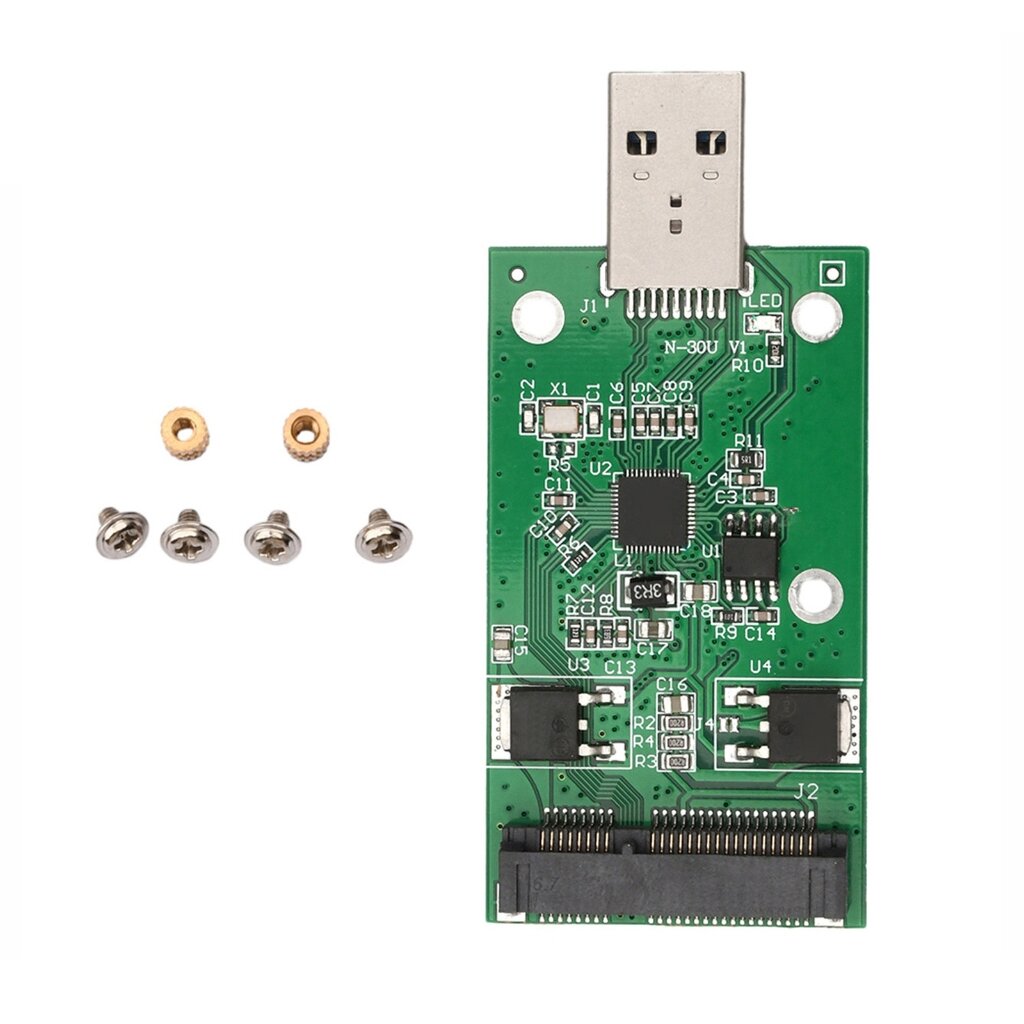 Твердотельный накопитель mSATA SSD к адаптеру карты памяти в твердом переплете USB3.0