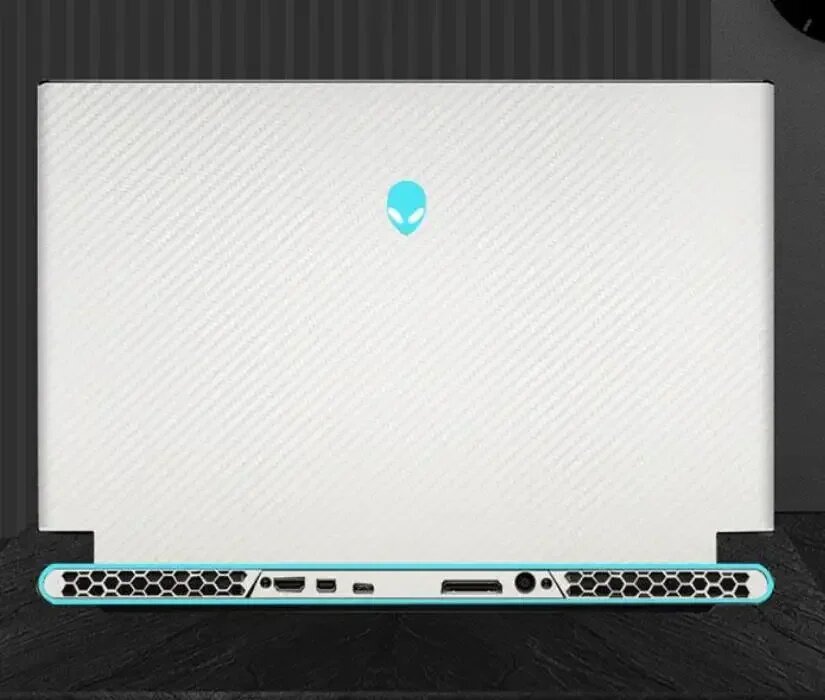 Виниловый чехол Alienware X16 16" White Carbon fiber