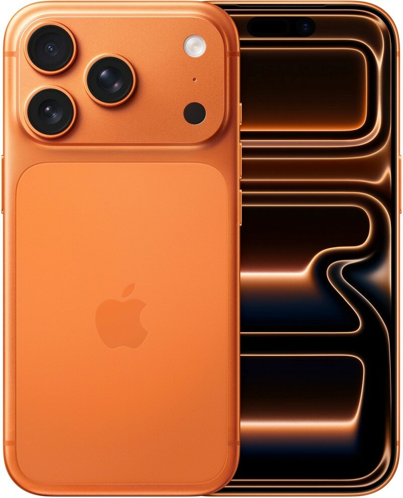 6.3" Смартфон Apple iPhone 17 Pro 512Gb, A3523, NFC, OLED, 120Гц, оранжевый