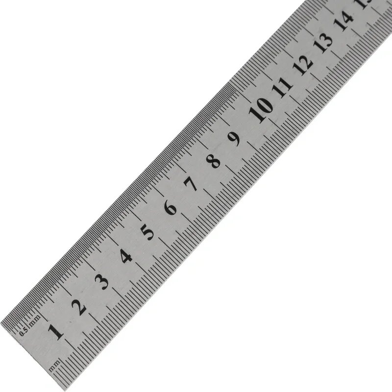 Линейка Attache 100 см металлическая серебристая две шкалы, 2421269