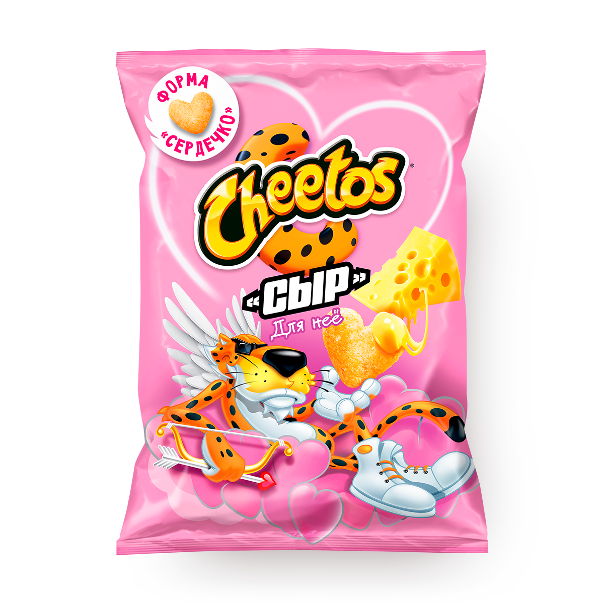 Снеки кукурузные Cheetos, со вкусом сыра, 85 граммов, 1 упак.