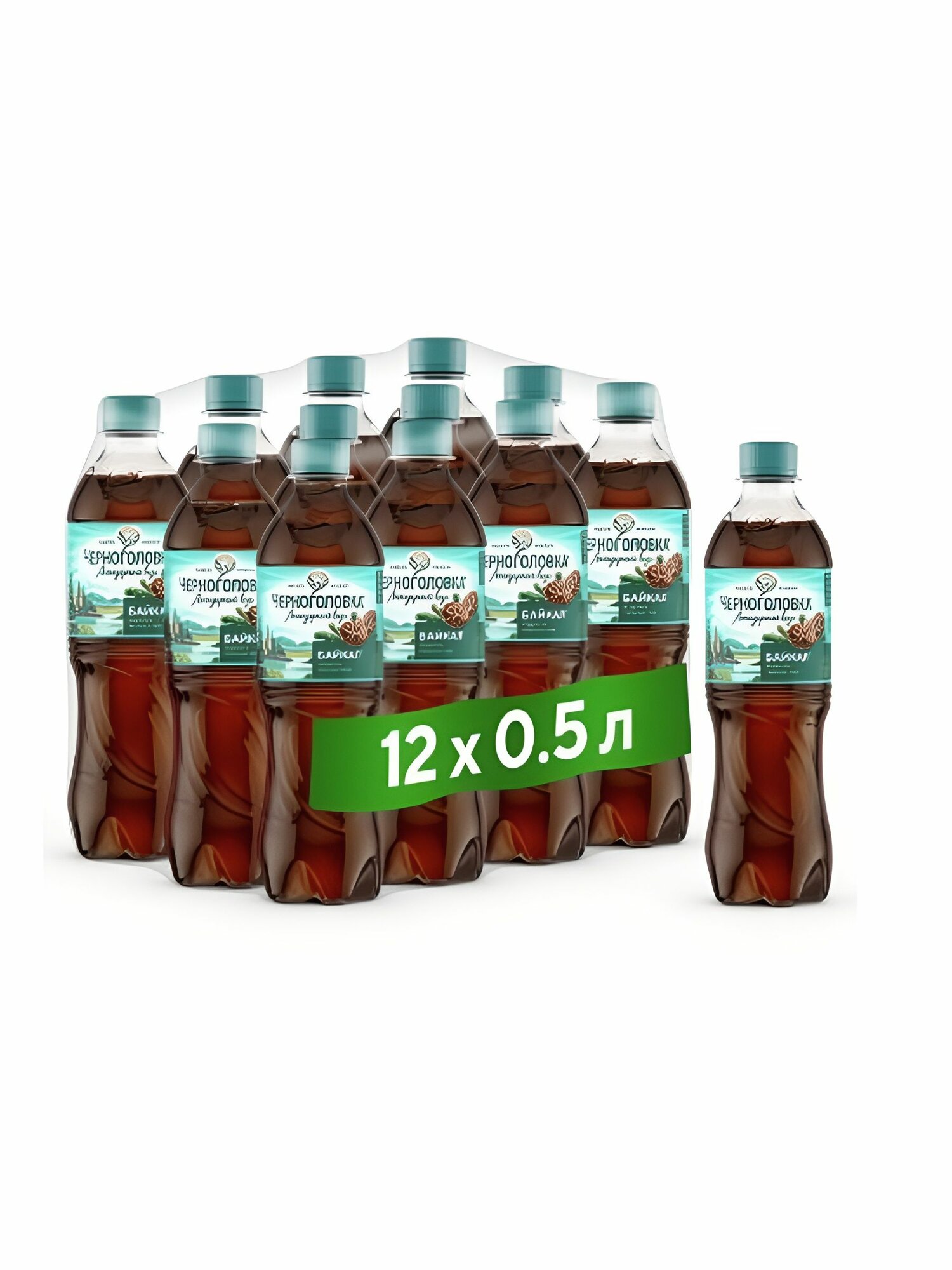 Напиток "Лимонад Черноголовка" Байкал газированный, 500мл. ПЭТ. Упаковка 12 шт.