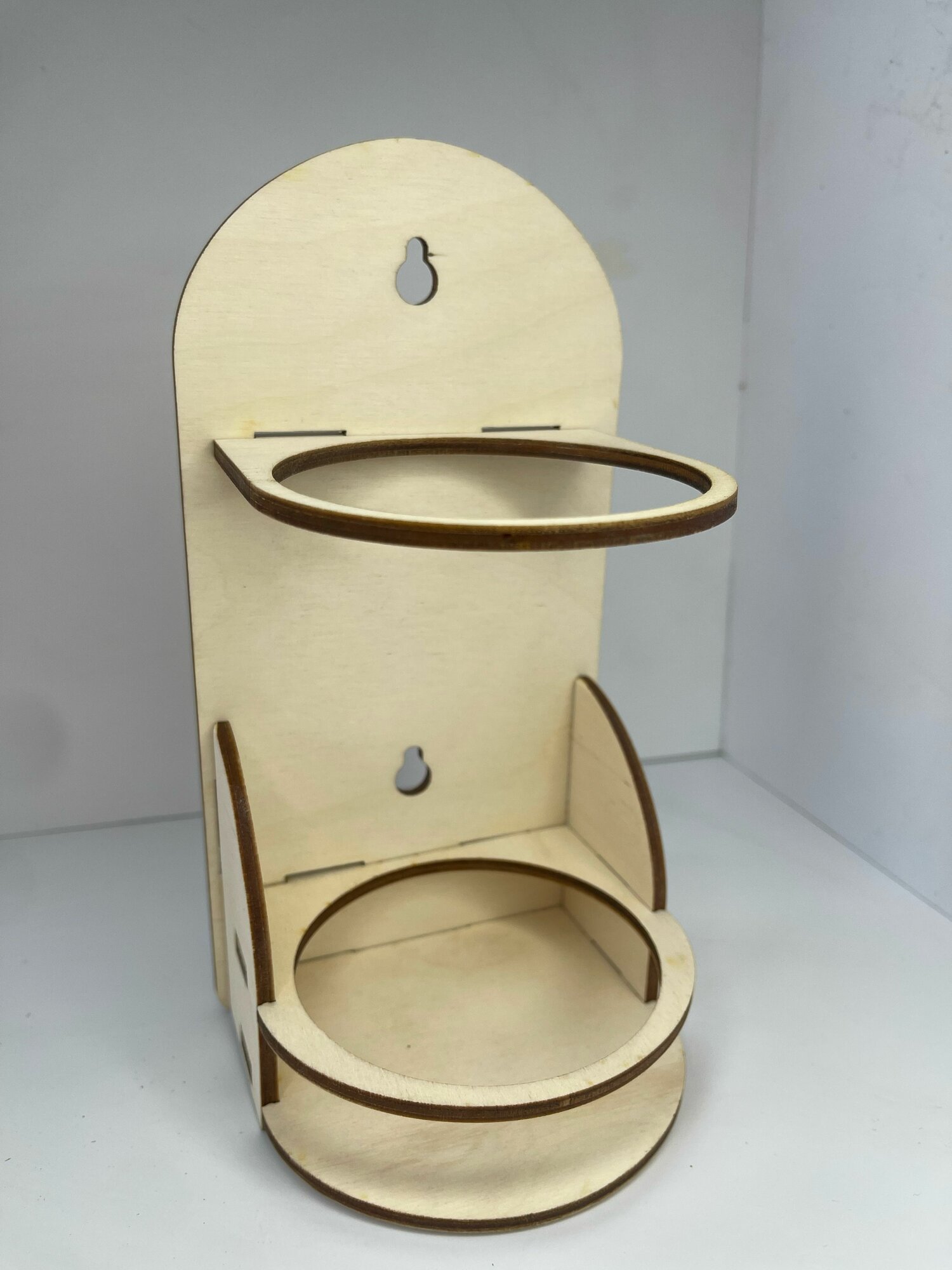 Держатель для бутылки с мылом, дерево, 21см x 9см x 10см, бежевый